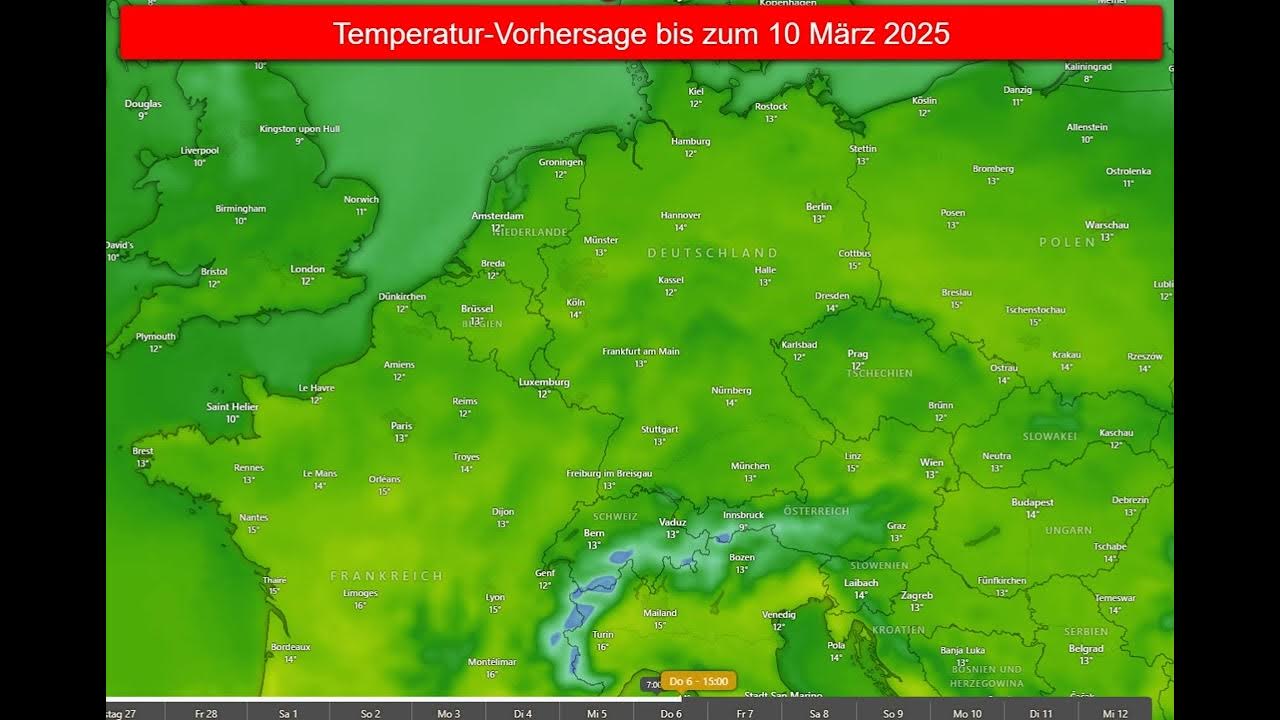 Markanter Temperaturanstieg folgt auf kurzes Winter-Intermezzo - YouTube