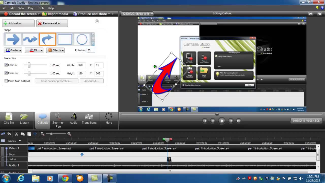Camtasia Video Recording Tutorials In Urduhindi Part 3 Callouts Youtube