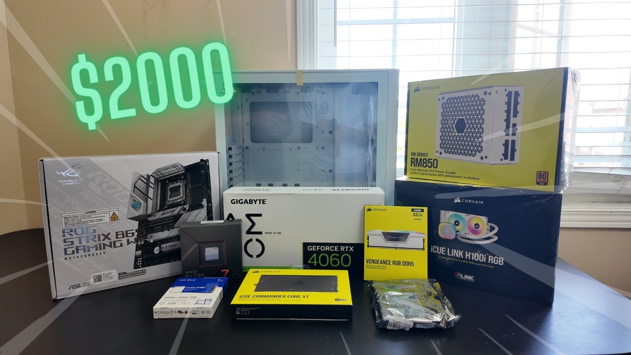 FULL WHITE BUDGET BUILD | GAMING PC BUILD | 4060 | Ryzen 7 7700X - YouTube