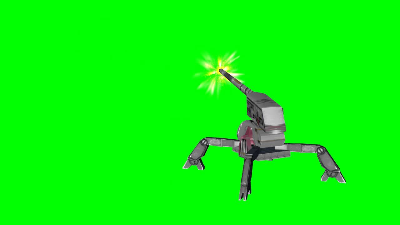 star wars - Artillery Gun Animation - "green screen effect" - YouTube