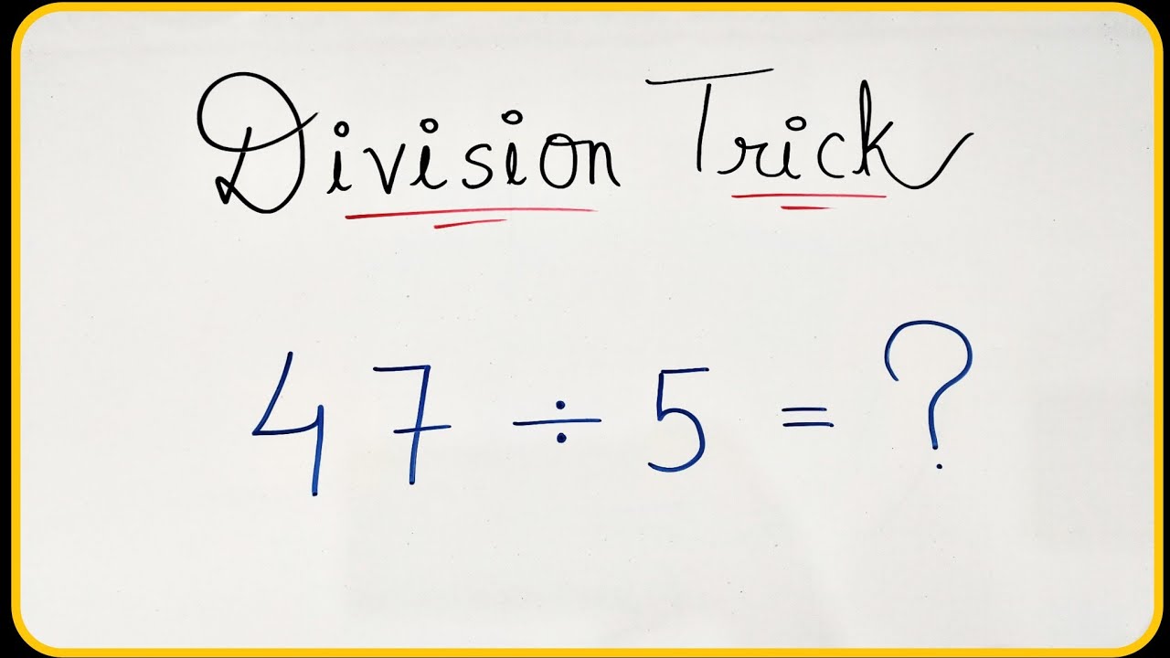 😱Division Trick 🔥#dividedby5 #maths #भाग #divide #maths Super Trick # ...