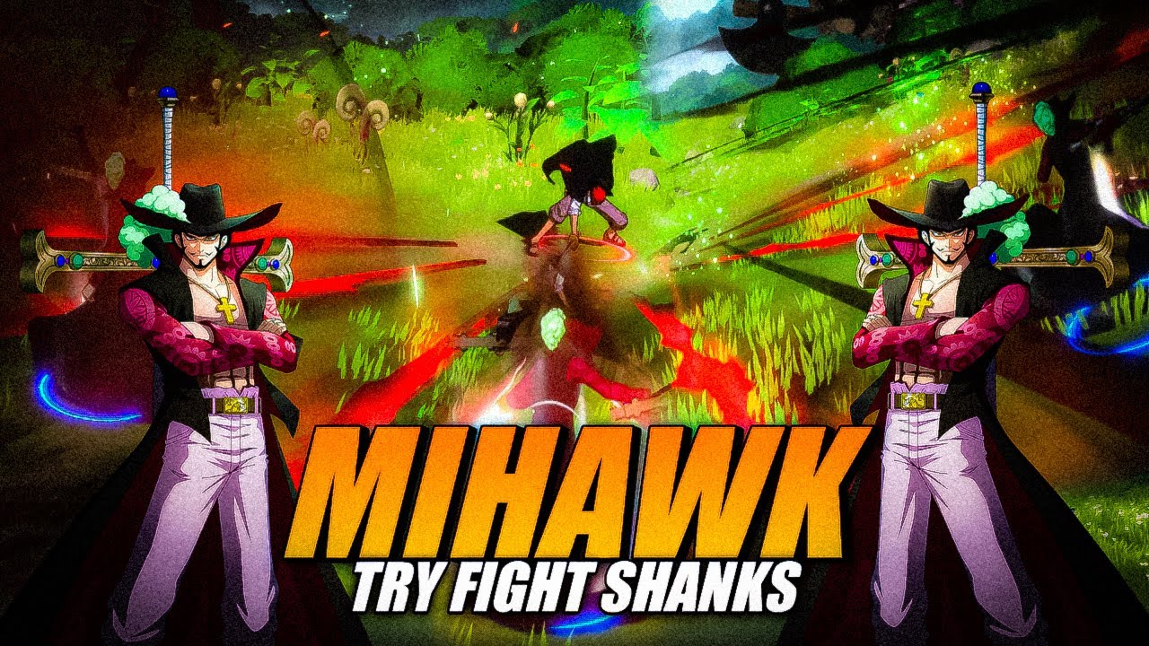 Mihawk Try Fight With Shanks - One Piece Fighting Path - YouTube