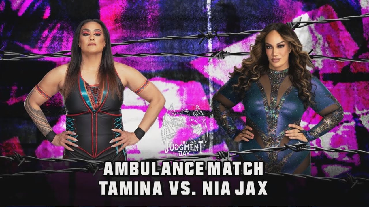 TAMINA VS NIA JAX. AMBULANCE MATCH. WWE 2K24. TQSVERSE - YouTube