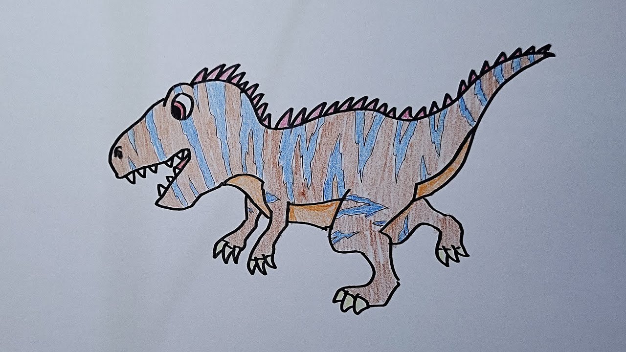 How to Draw Dinosaur Cartoon | Gigantosaurus - YouTube