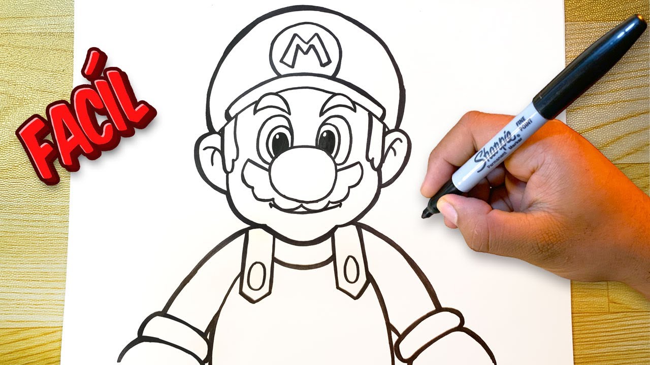 Cómo dibujar a Mario de la película Super Mario Bros | Tutorial de dibujo paso a paso - YouTube