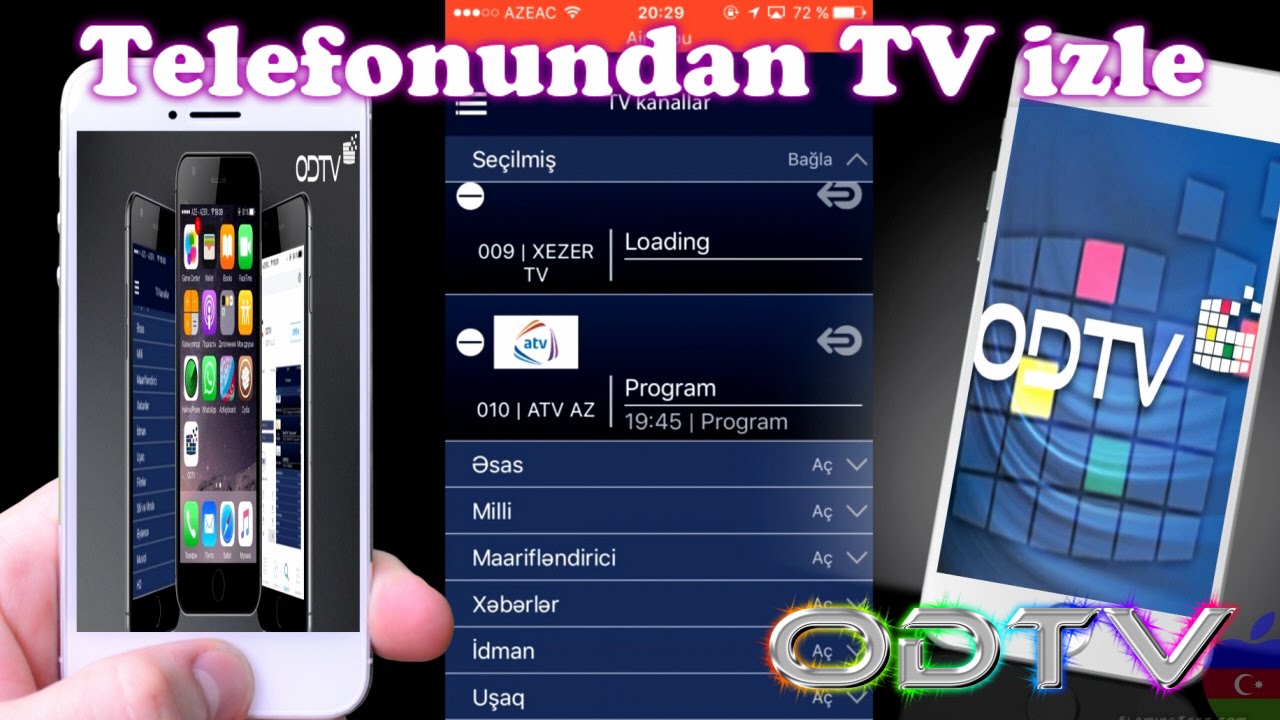 Telefondan Televizora baxmaq [ODTV] - YouTube