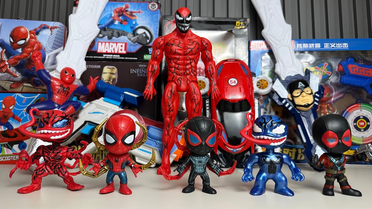 Marvel's popular toy series unboxing,Spider Man action dolls, immersive ...