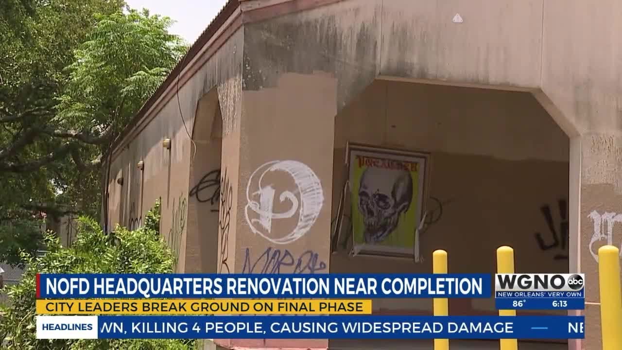 Construction nearly complete for new NOFD headquarters - YouTube