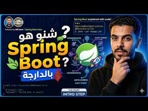 شنو هو Spring Boot بالدارجة | Complete Beginner Tutorial (Java Backend ...