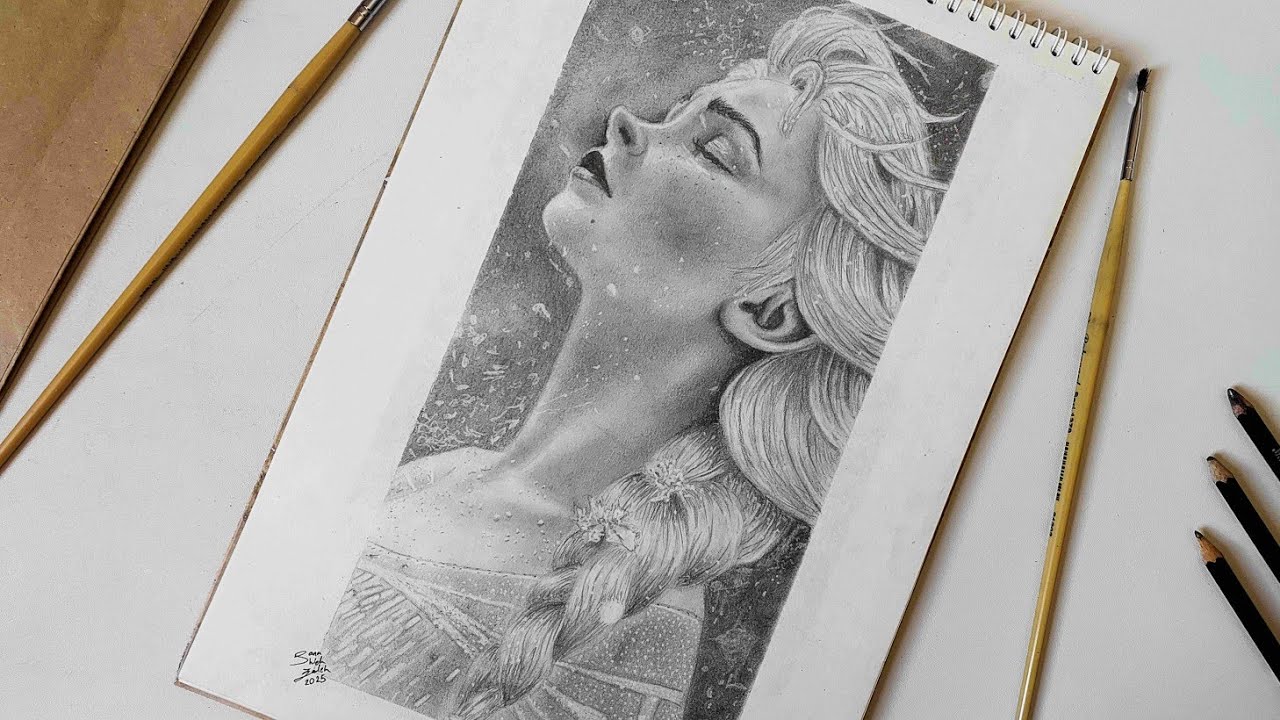 How to Draw Elsa from Frozen | Step-by-Step Tutorial for Beginners ...