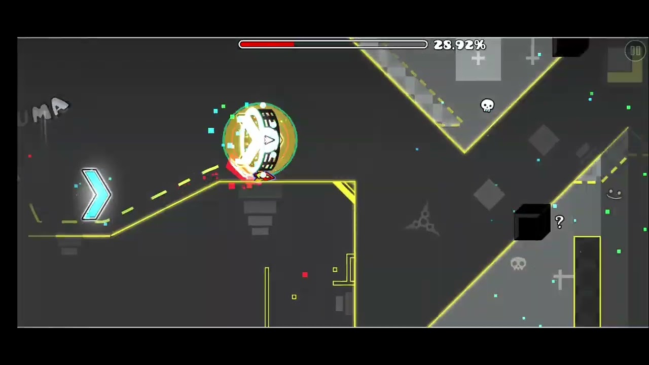 geometry dash 2.2 Trauma level Hard all Coin - YouTube