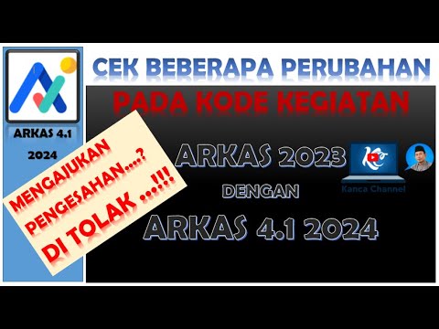 CARA INPUT ARKAS 2024 | PERUBAHAN KODE KEGIATAN ARKAS 2024 - YouTube