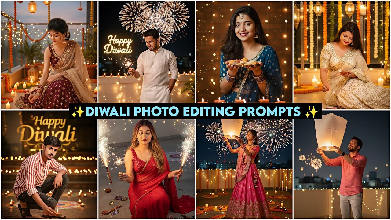 Diwali Photo Editing Prompts ️ || Instagram Trending Google Gemini ...