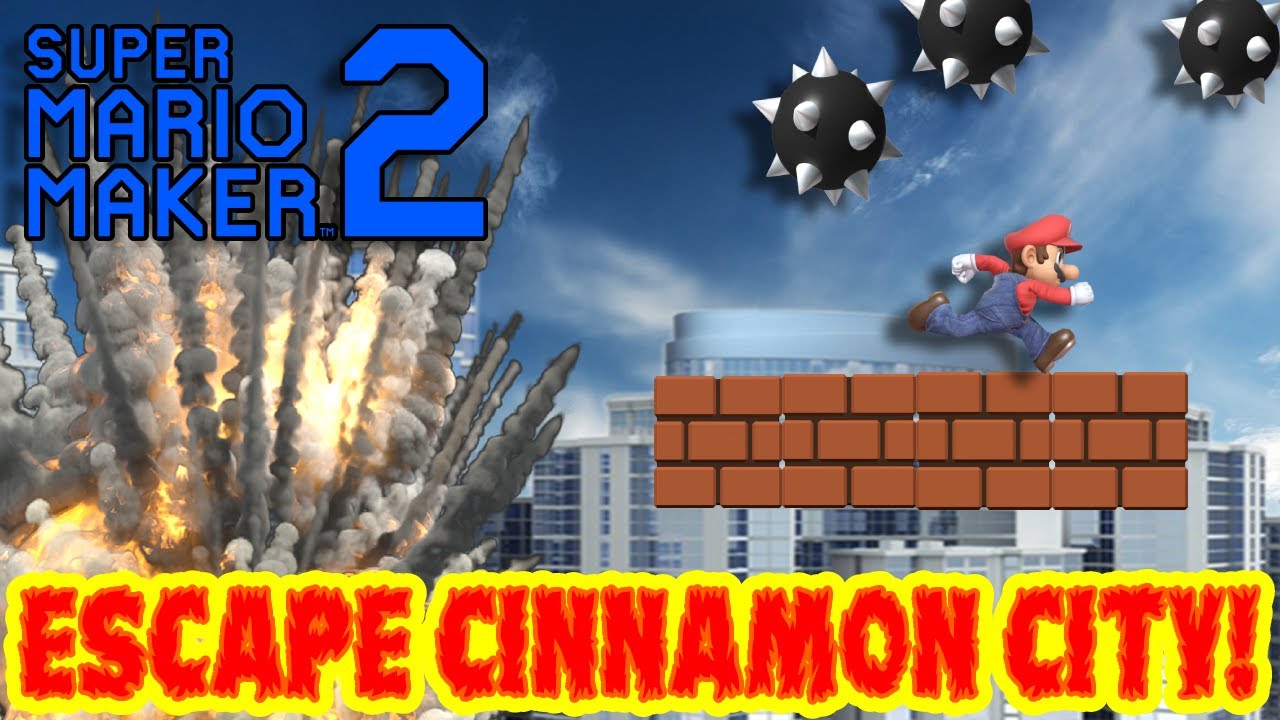 Super Mario Maker 2: Cinnamon City Escape - YouTube
