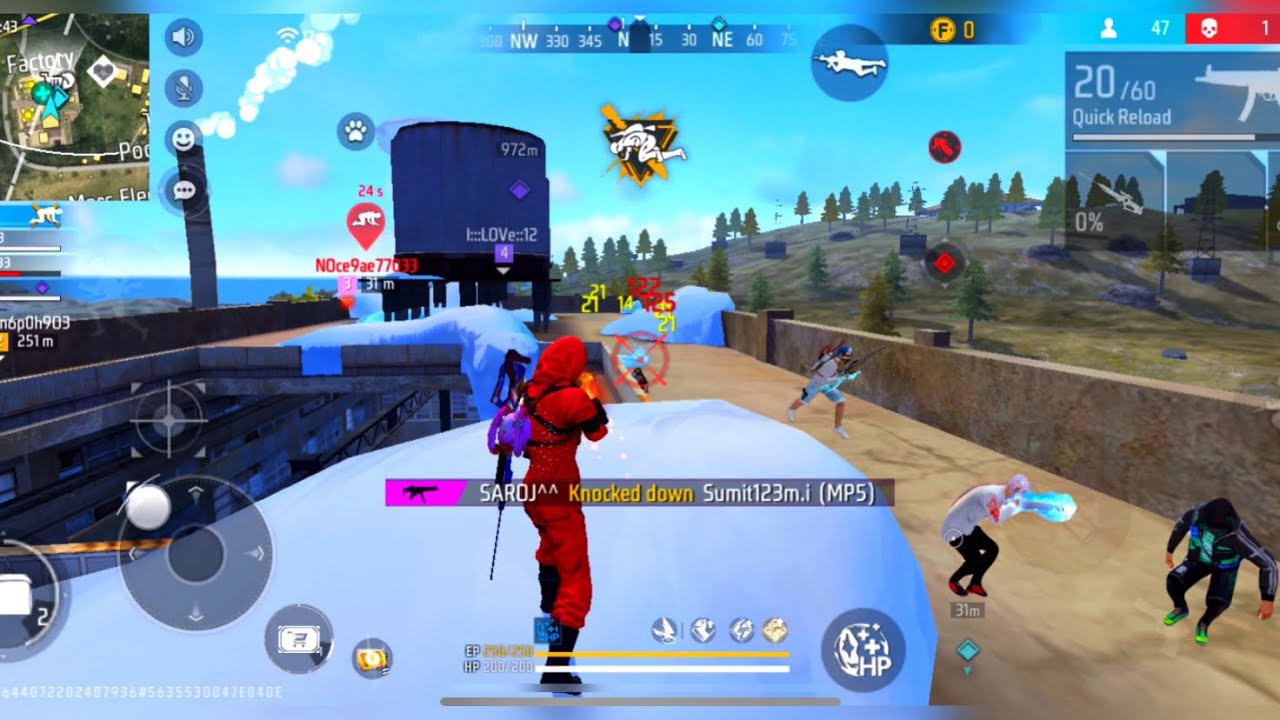 GARENA FREE FIRE FACTORY FIGHT BOOYAH - FF FACTORY ROOF CHALLENGE VIDEO- FACTORY FREE FIRE GAME ...