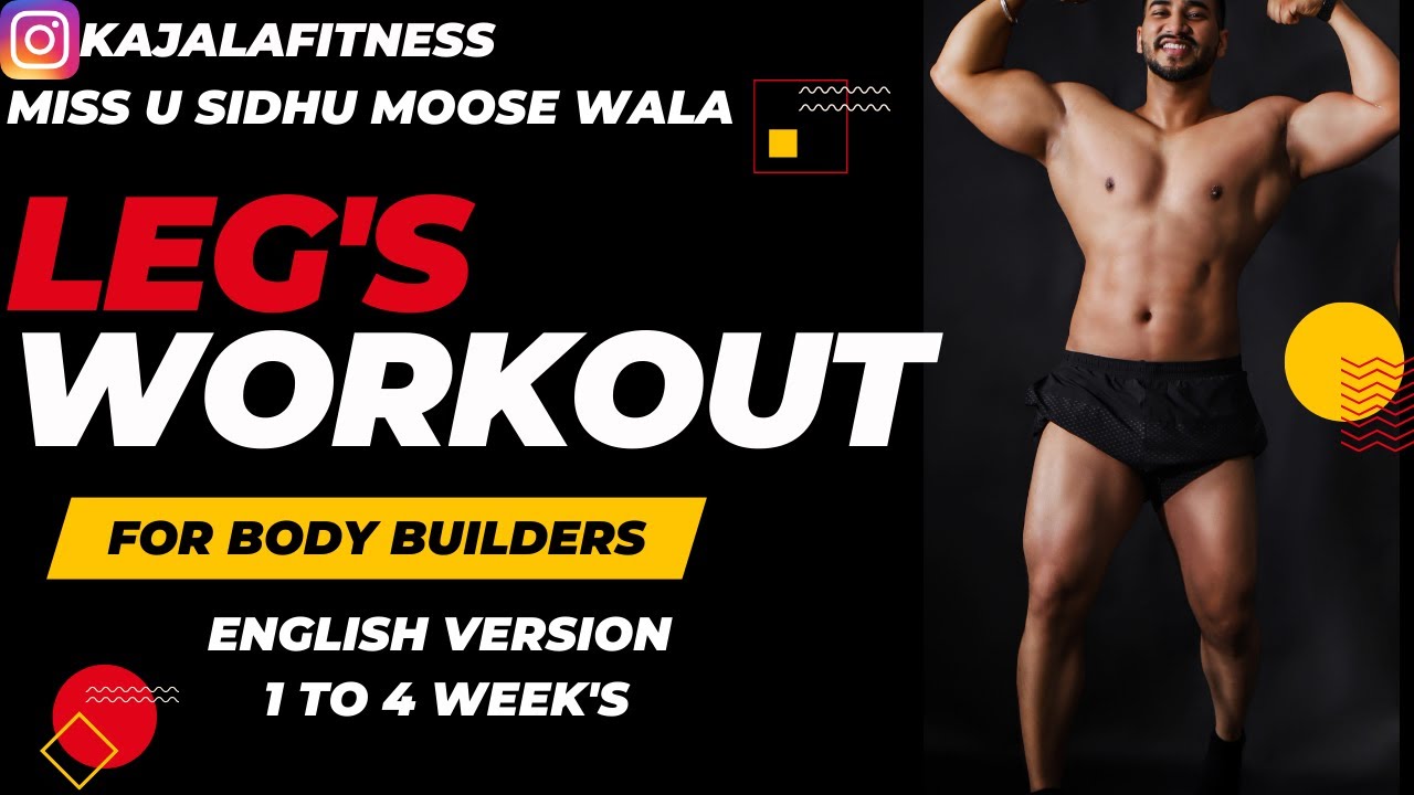 LEG'S WORKOUT || ENGLISH || 1 TO 4 WEEK'S|| BODYBUILDING WORKOUT ...
