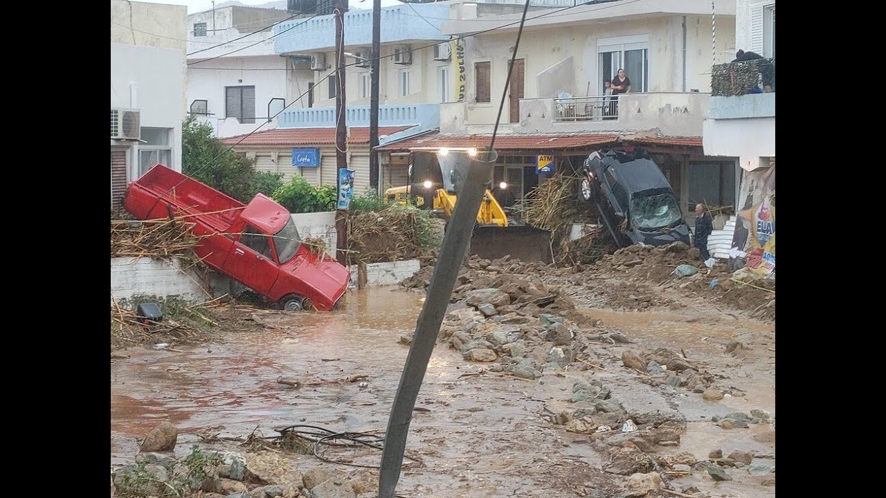 Greece,Crete: Images from the biblical disaster in Crete: - Deadly ...