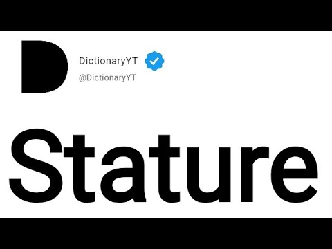 Stature Meaning in English - YouTube