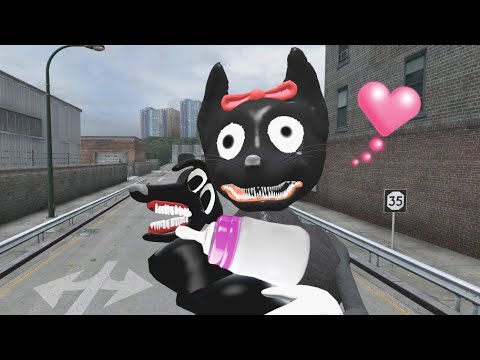 Cartoon Cat Adopt Me!...? Green screen [ trevor henderson ] - YouTube