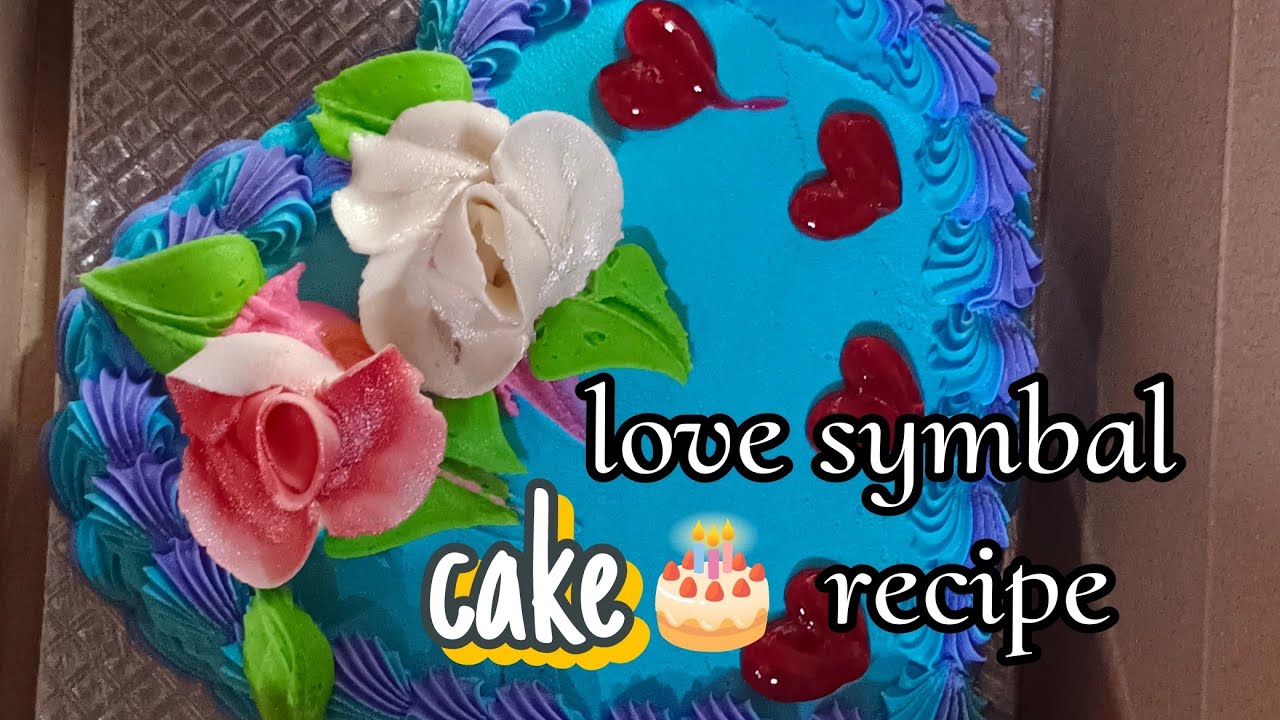 love symbol cake 🎂recipe - YouTube