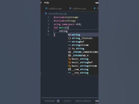 c++ program to reverse string using for loop. String in c++. Full video ...