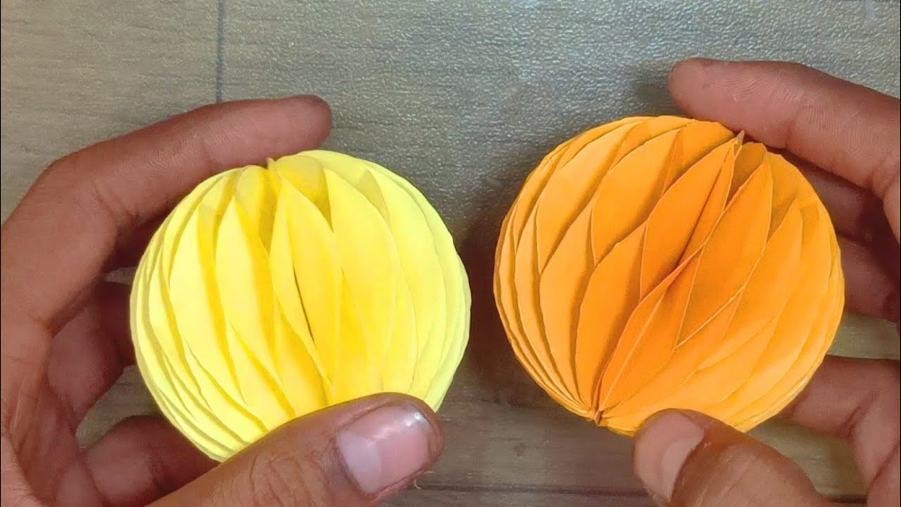 how to make paper boll easy steps|| art and craft VK 4 - YouTube