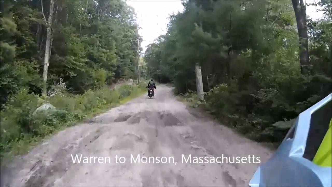 Motorcycle Ride Warren to Monson, Massachusetts - YouTube