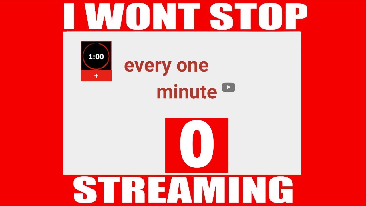 i literally wont stop streaming until i hit 1000 subscribers - YouTube