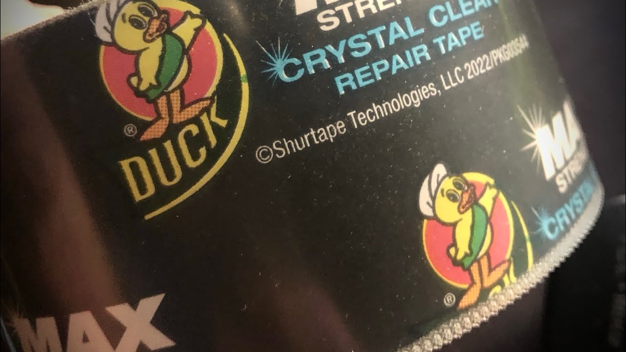 Window Repair with Max Strength Crystal Clear Duck Tape - YouTube