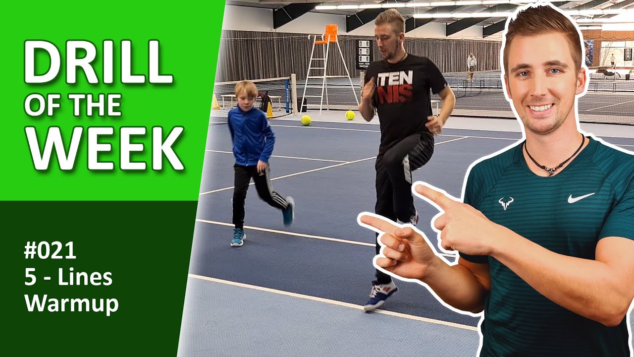 "5-Lines-Warm-up" - Excellent Tennis Warm-up Routine Drill - #021 ...