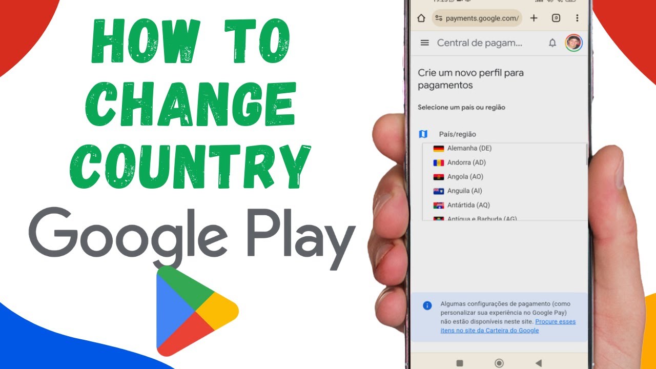 HOW TO CHANGE COUNTRY IN GOOGLE PLAY STORE | UPDATED 2024! - YouTube