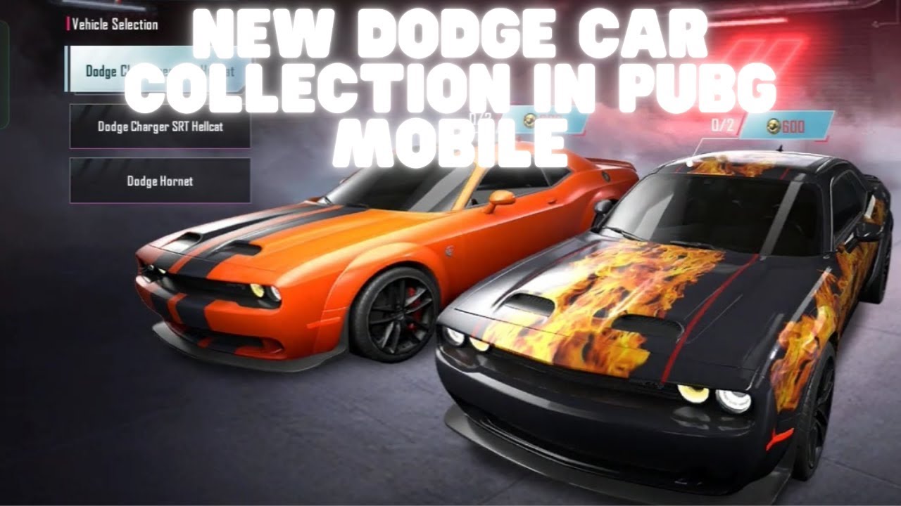 DODGE SRT HELLCAT IN PUBG MOBILE | PUBG MOBILE NEW CAR SKIN | SCHWERT ...