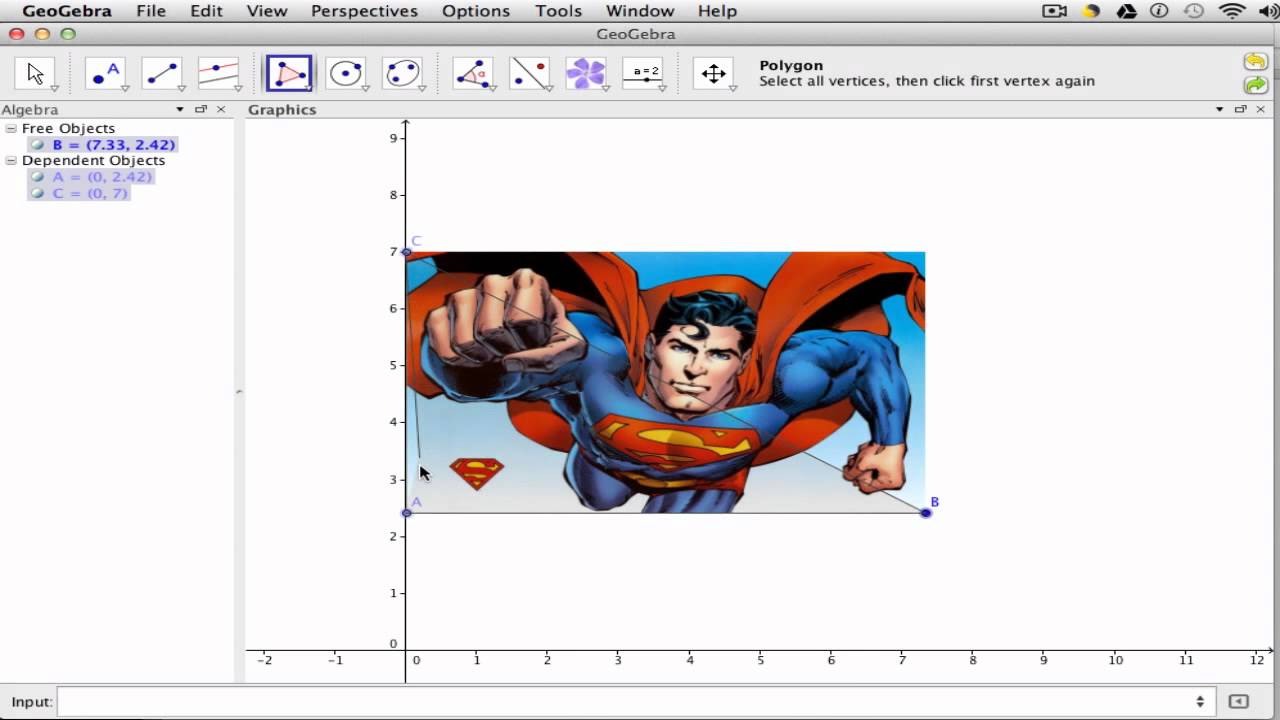 Geogebra - Using Vectors to Translate - YouTube
