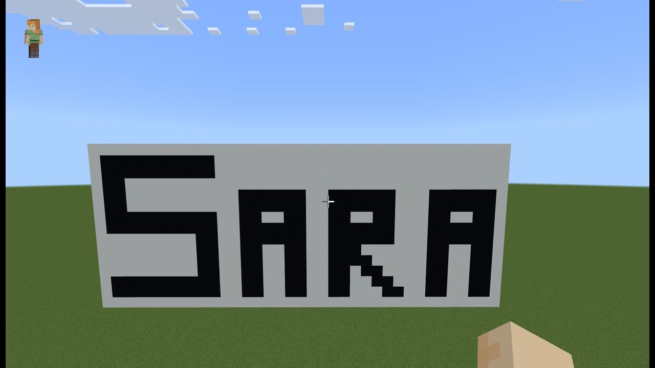 SARA GAMING | CUSTOM NAME | IN MINECRAFT - YouTube