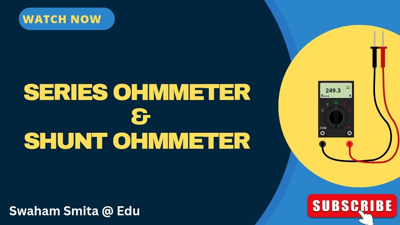 DIFFERENCE BETWEEN SERIES OHMMETER & SHUNT OHMMETER || EMI || SCTE & VT ...