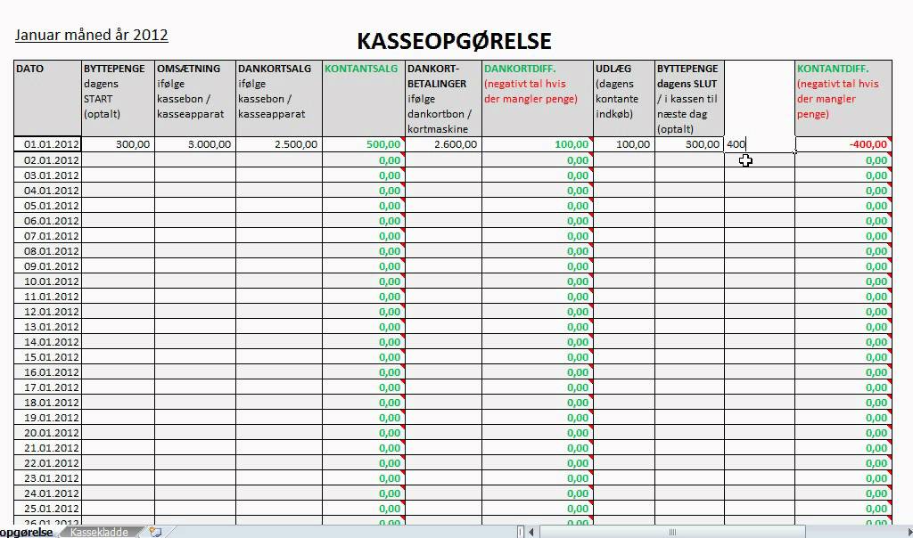 Kasseopgørelse - YouTube