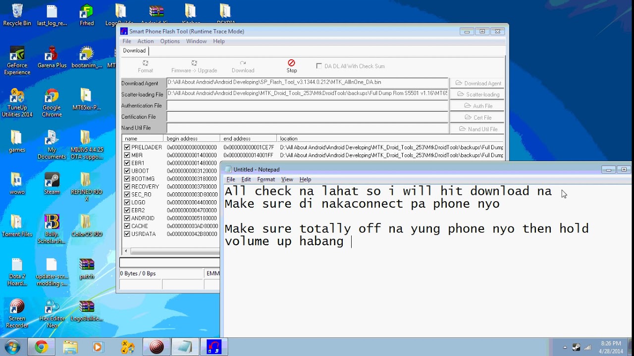 How to Flash Dump ROM via SPFT (MyPhone Agua RIO S5501 ) - YouTube