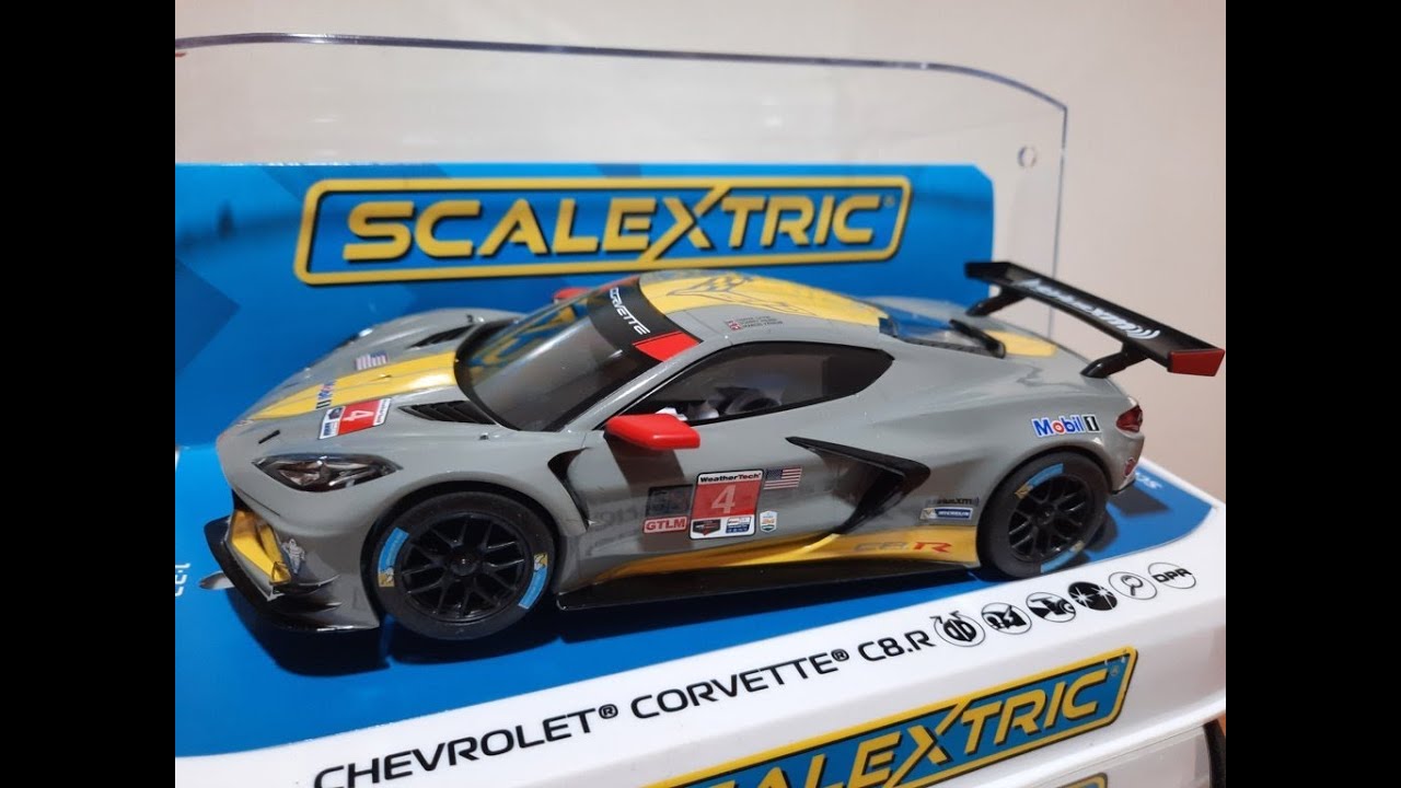 SCALEXTRIC 1/32 CHEVROLET CORVETTE C8R N.4 24 ORE DAYTONA 2020 - YouTube
