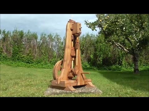 Wooden Double-Acting Air Engine 300 Rpm - YouTube