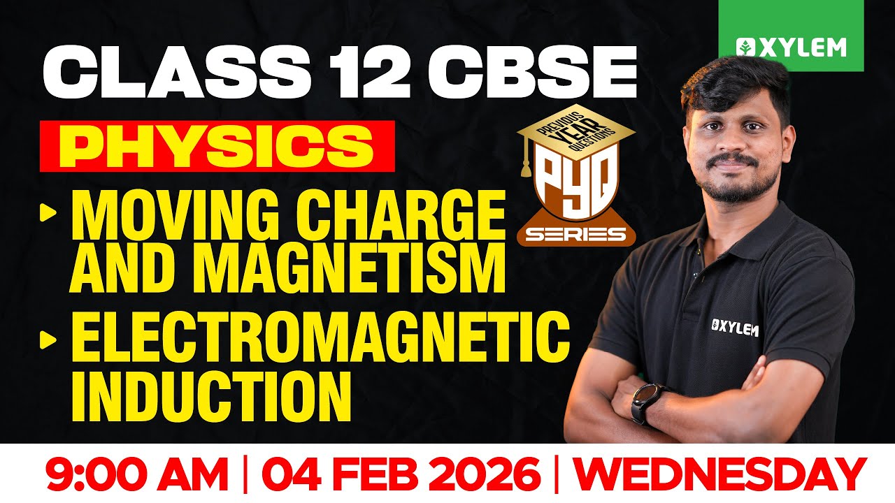 Class 12 CBSE Physics | Moving Charge And Magnetism , Electromagnetic ...