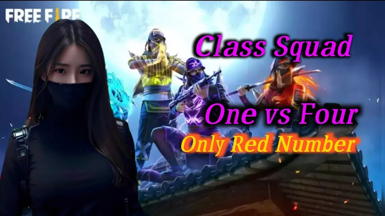 Free Fire Class Squad 1 vs 4 Gameplay #freefirelive #video - YouTube