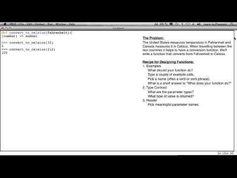3 - 5 - Function Design Recipe (549) - YouTube