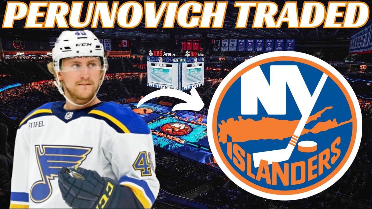Breaking News: St Louis Blues Trade Scott Perunovich to the NY ...