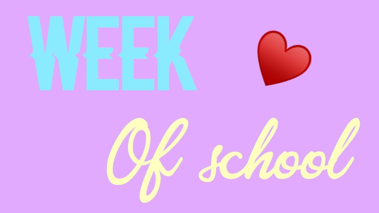#5- week of school vlog! - YouTube