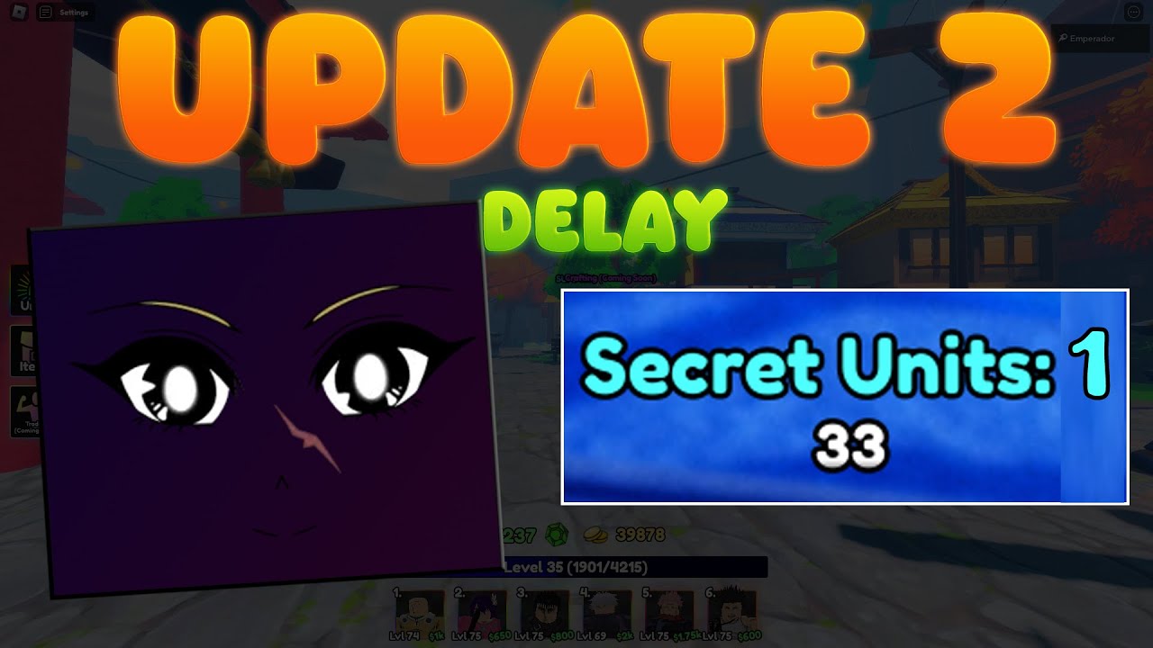 😡F UPDATE 2 ANIME LAST STAND ROBLOX *secret unit* - YouTube