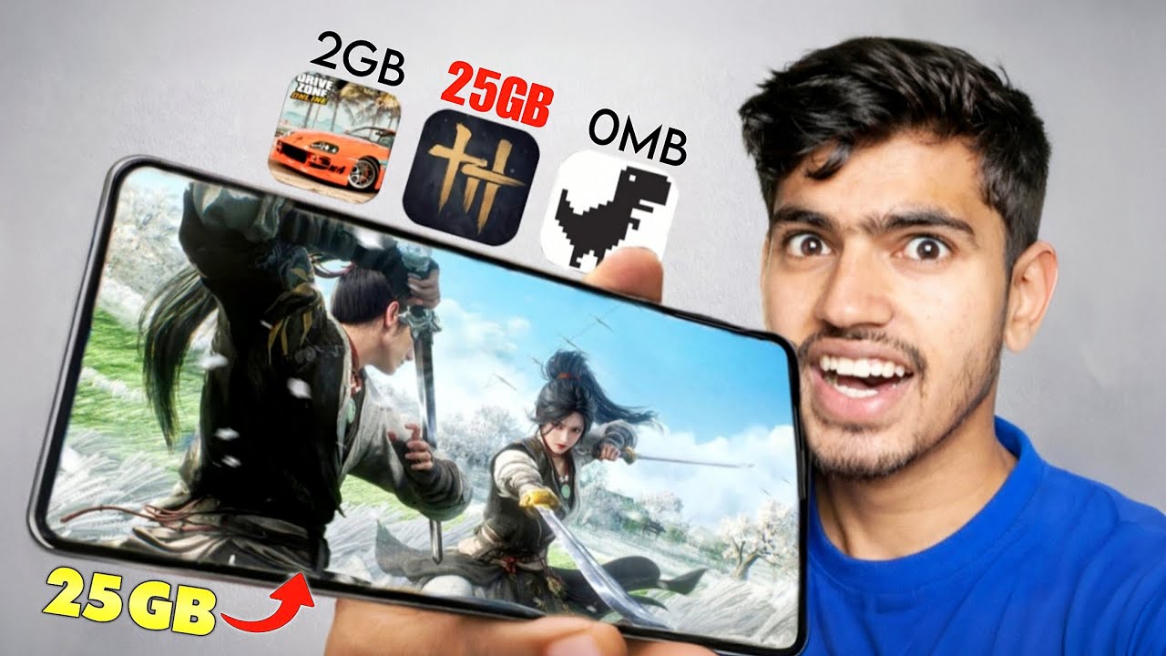 I PLAYED 0MB vs 2GB vs 25GB ANDROID GAMES 😱 | HUGE DIFFERENCE - YouTube