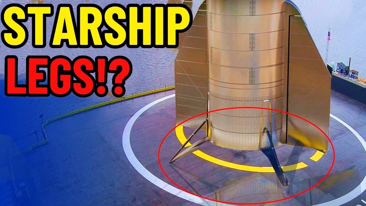 SpaceX Unveils Starship LEGS for Droneship and Mars Landings - YouTube