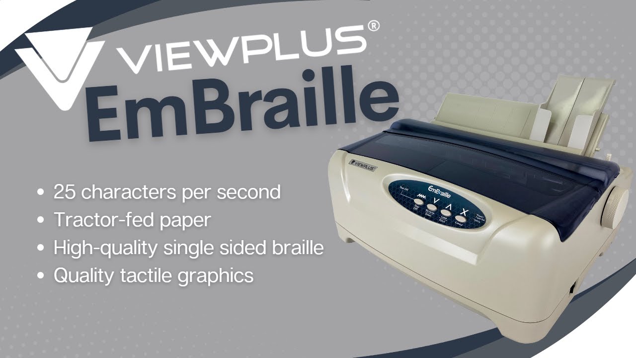 VP EmBraille Braille Embosser - YouTube