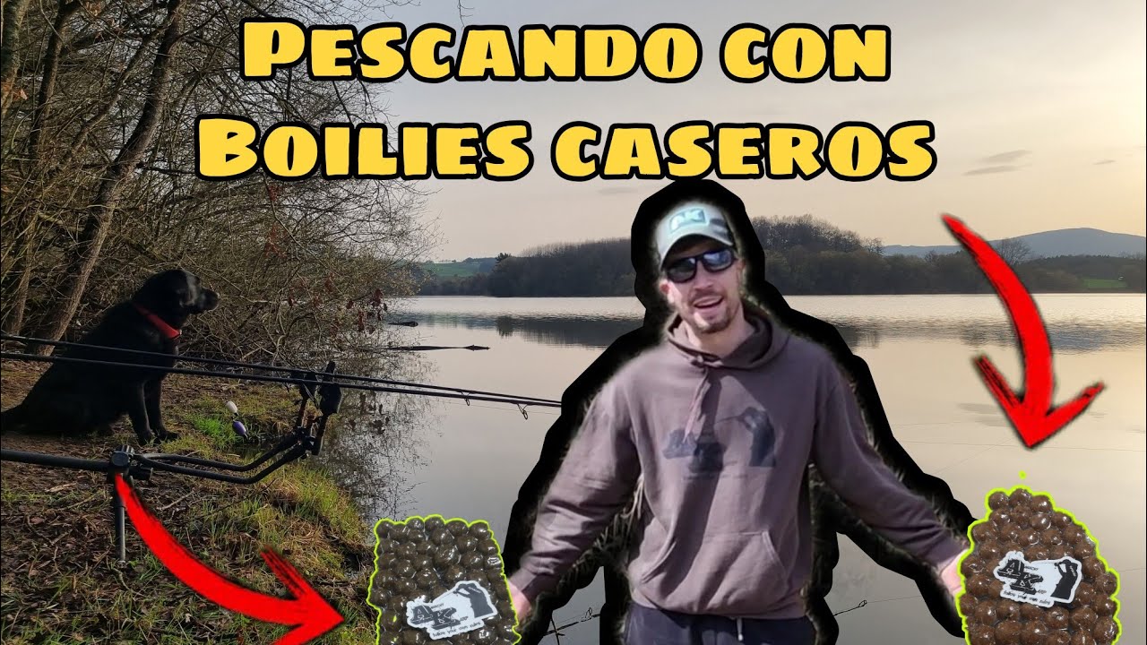 PESCANDO CON BOILIES CASEROS🥳🎣Carpfishing with homemade boilies ️🧆🐟 ...