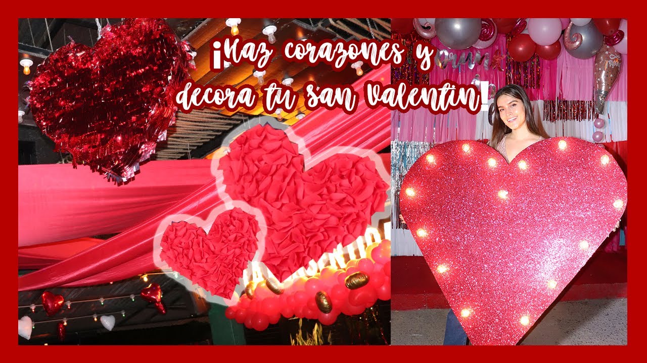 CORAZON GIGANTE ILUMINADO Y MÁS IDEAS DE SAN VALENTÍN ️ ¡DECORA ESTA ...
